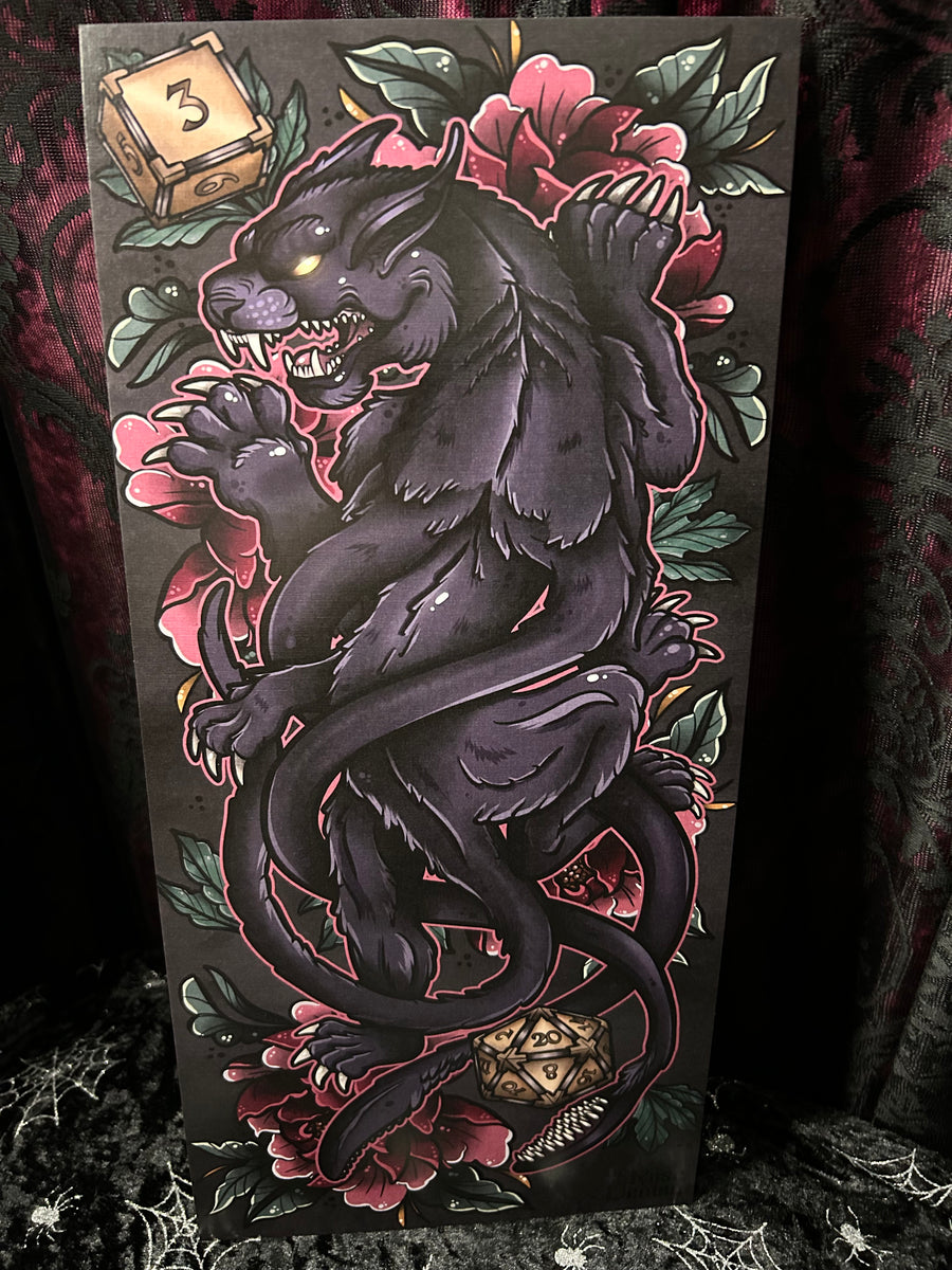 The Displacer Beast Mini Scroll - Art By Rose Demon – Deluxe Creations ...