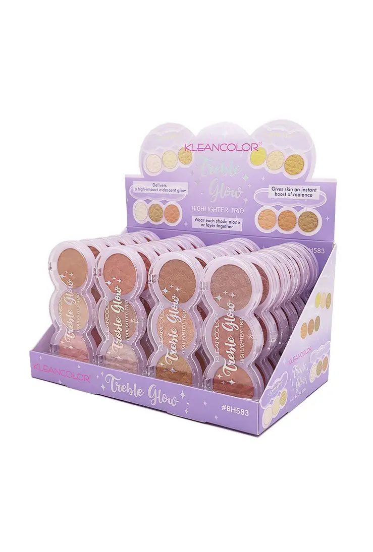 Kleancolor Treble Glow Highlighter Trio Palette – Deluxe Creations and ...