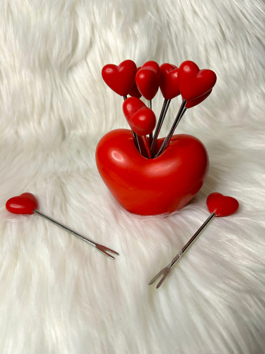 Hearts - Stainless mini fork Set – Deluxe Creations and Designs